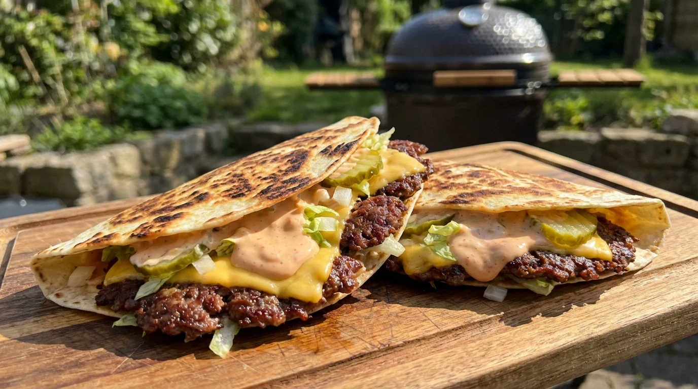 Big mac tortilla op de BBQ - Makkelijk en snel recept